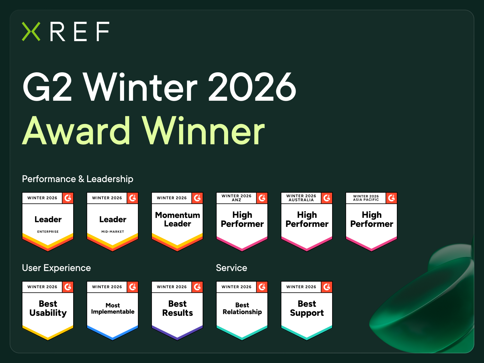 G2 Winter 2026 Award Winner | Xref